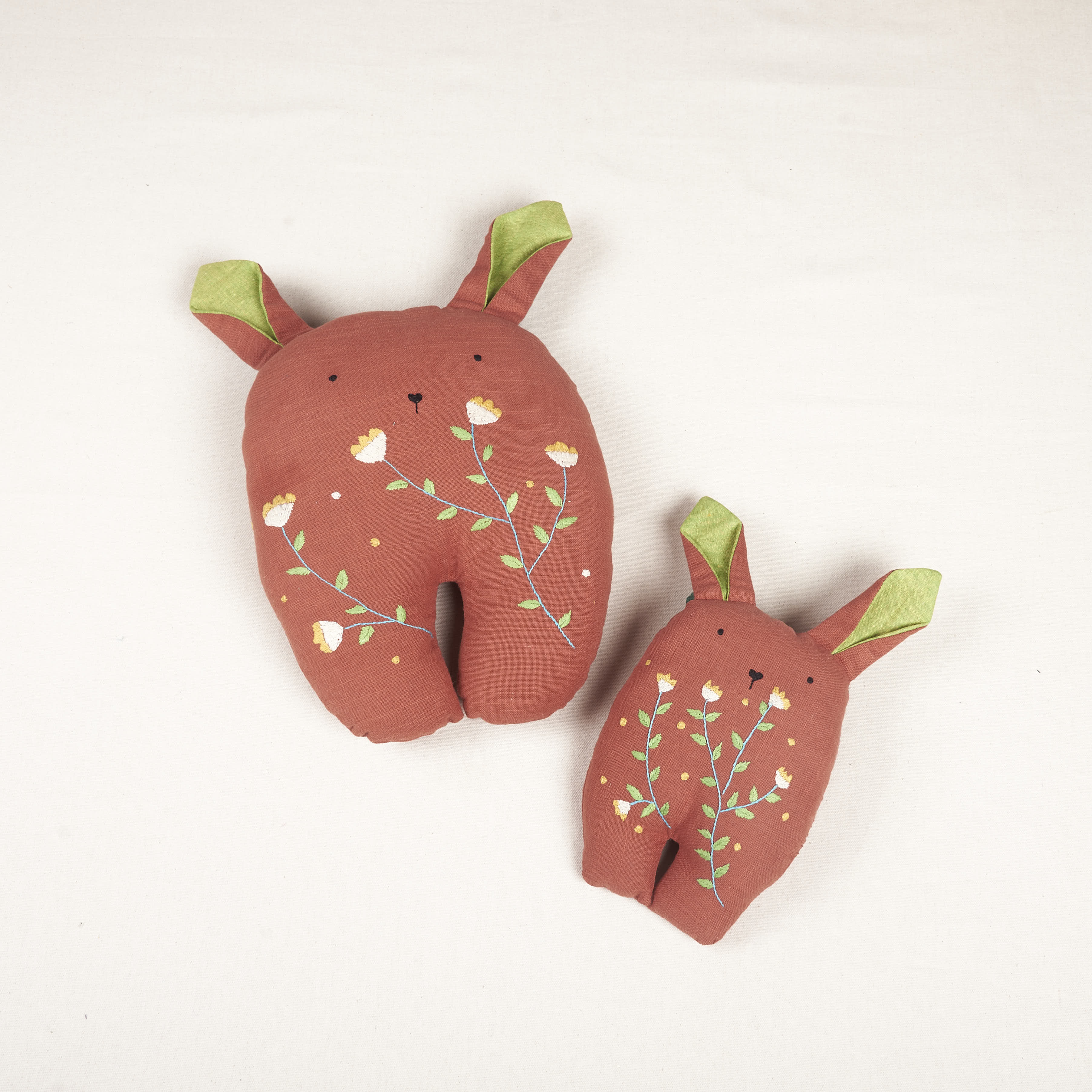 Rabbit Pillow - Rust