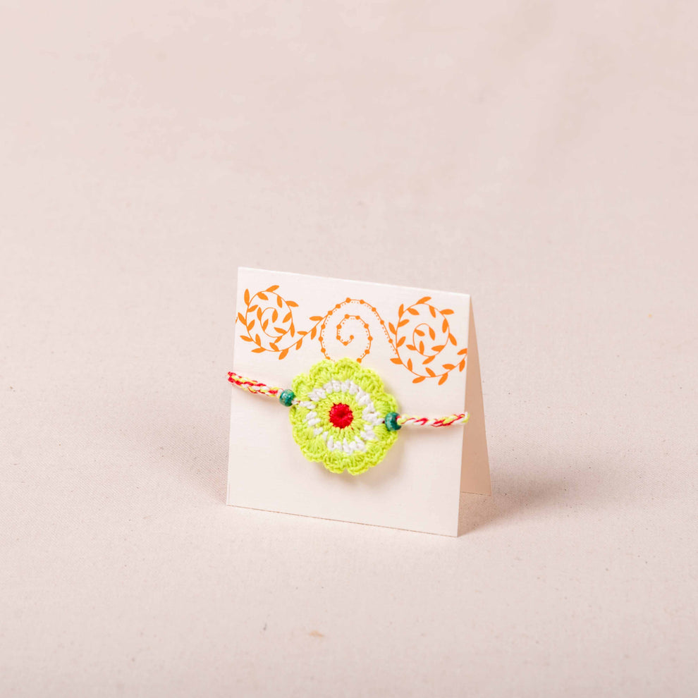Handcrafted Flower Rakhi