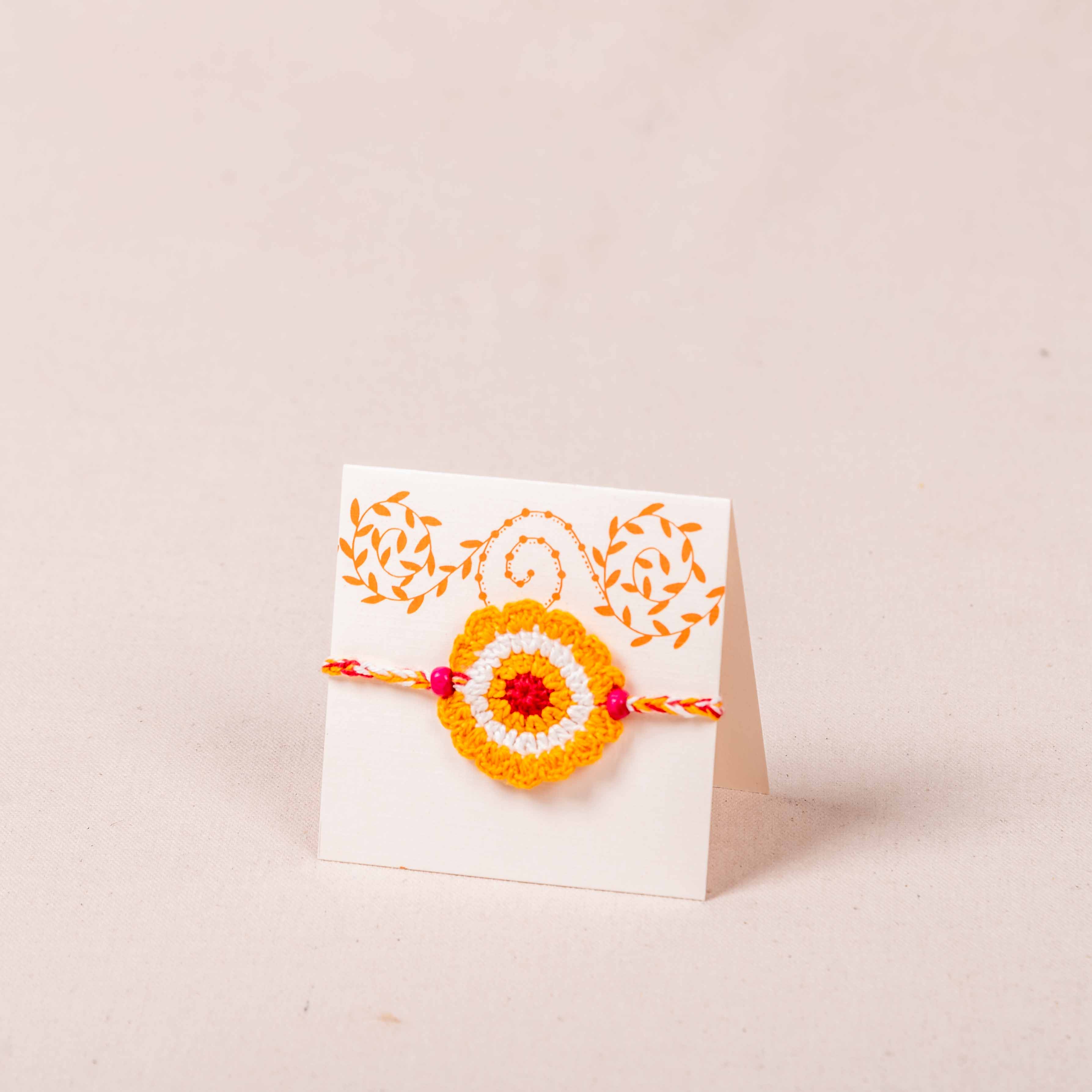 Handcrafted Flower Rakhi