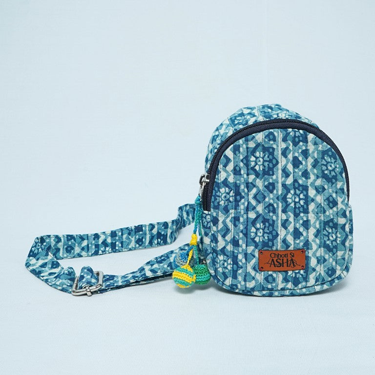 Simran Crossbody – Indigo Pebble