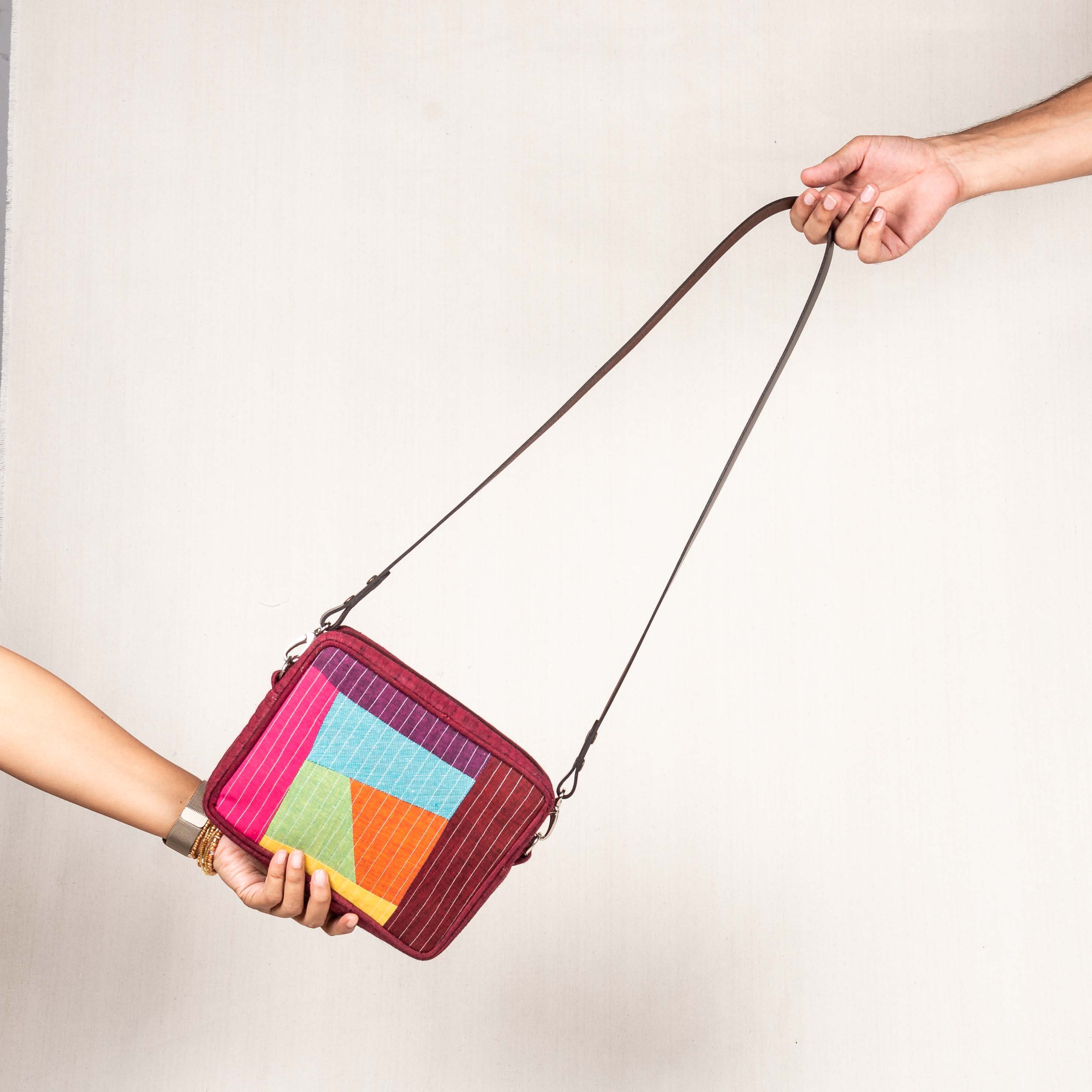 BiMu Box Sling Bag - Patchwork