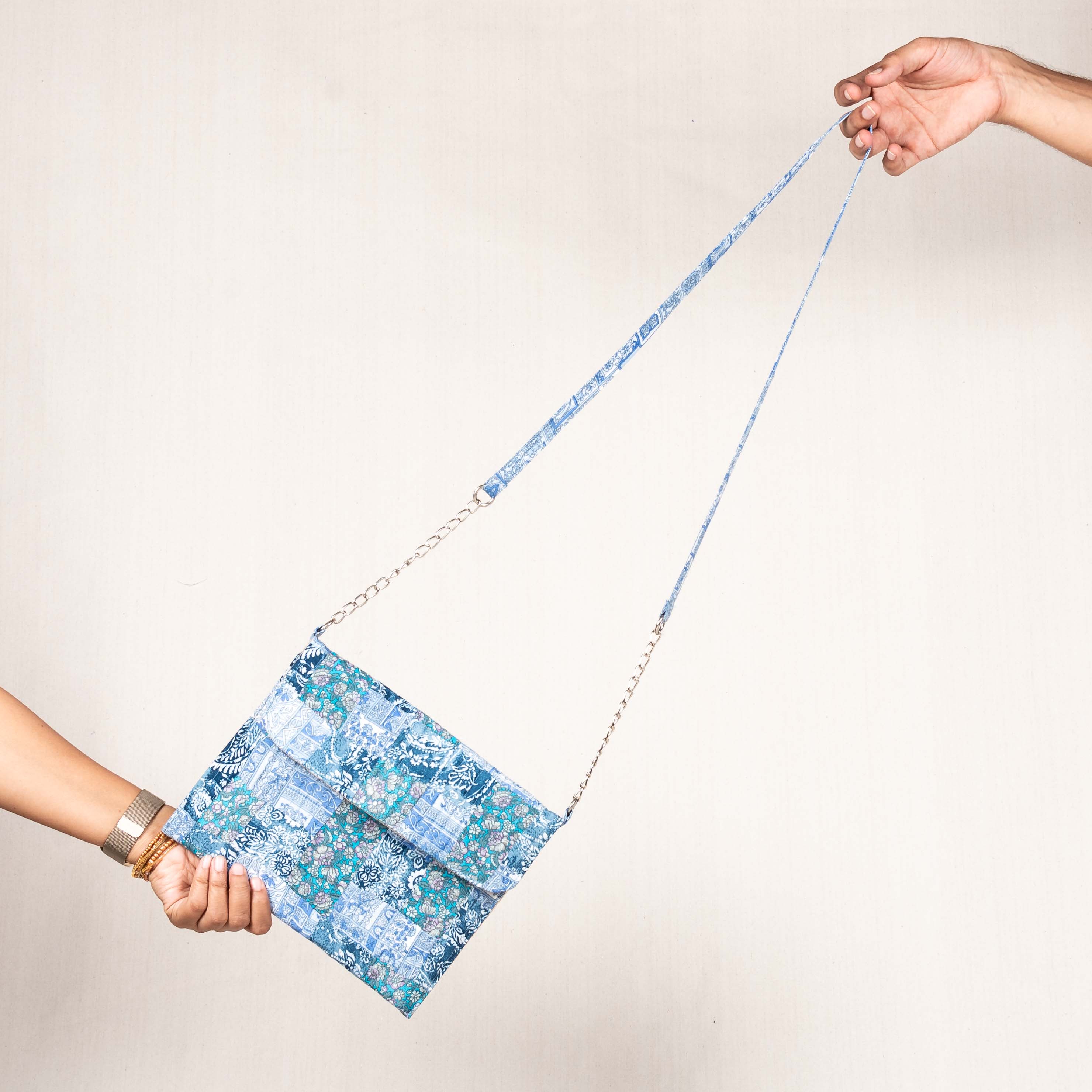 Manju Party Sling Bag - Blue
